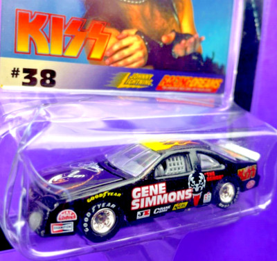 Johnny Lightning KISS Gene Simmons Diecast Stock Car , Card #38 Card js ...
