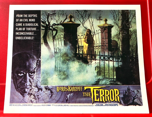 The Terror Boris Karloff Movie/Film Lobby Card Art PICTURE / PRINT 11.5 ...