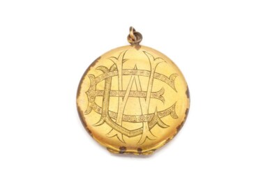 Vintage Gold Filled Letters Locket Pendant Photo Round | eBay