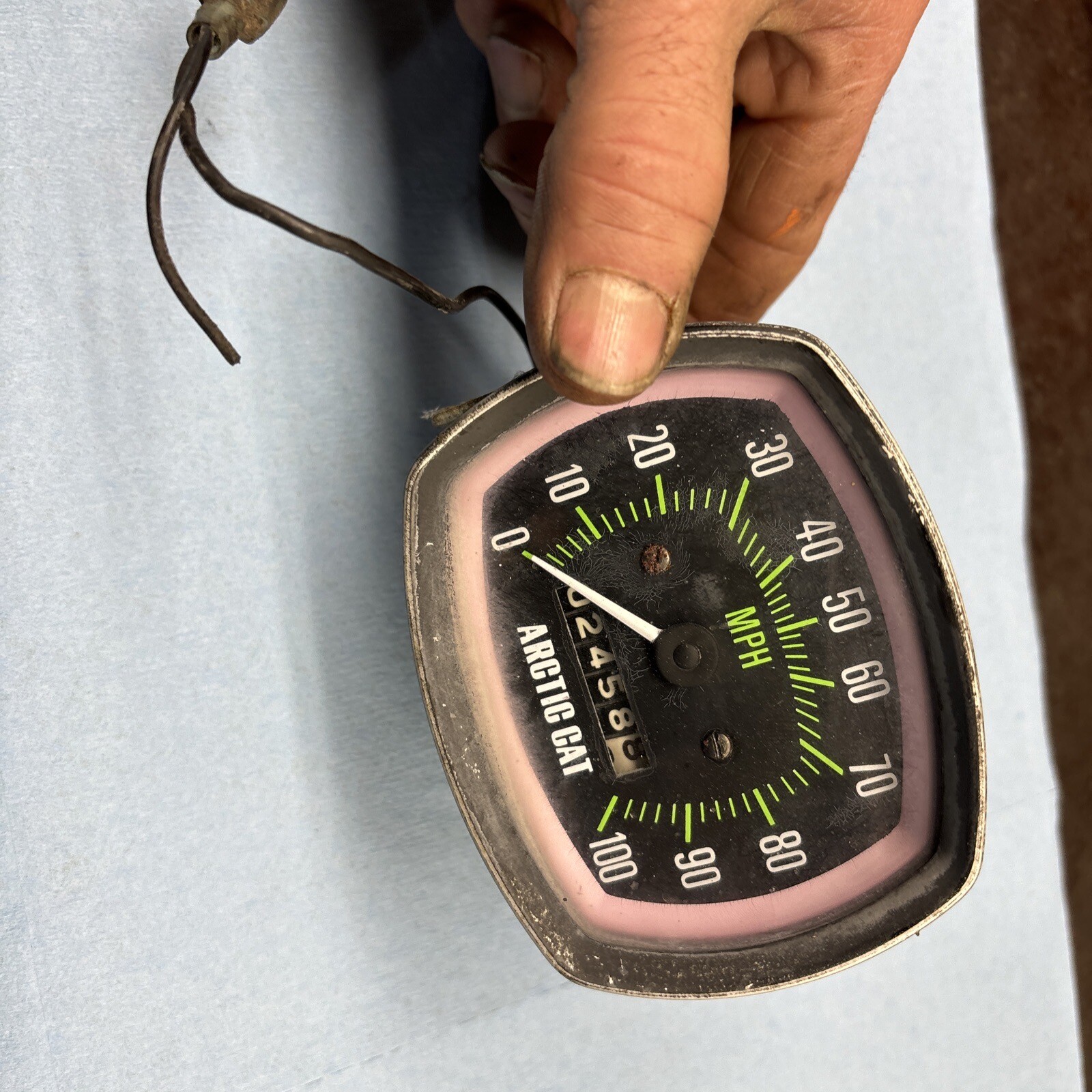 1973 Arctic Cat Cheetah Vintage Snowmobiles Speedometer Gauge Good | eBay