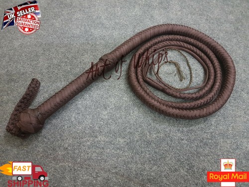6 Feet 12 Plaits Top Paracord Nylon Heavy Duty Custom Bullwhip Best For ...
