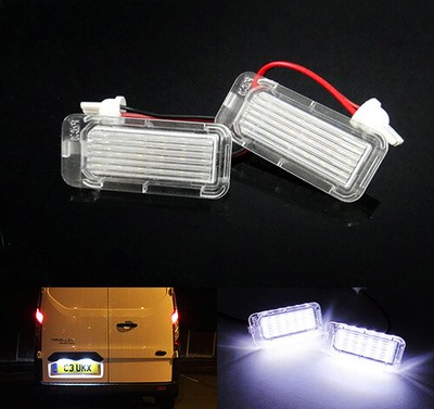 2x LED Licence Number Plate Light For Tourneo Transit Connect Courier ...