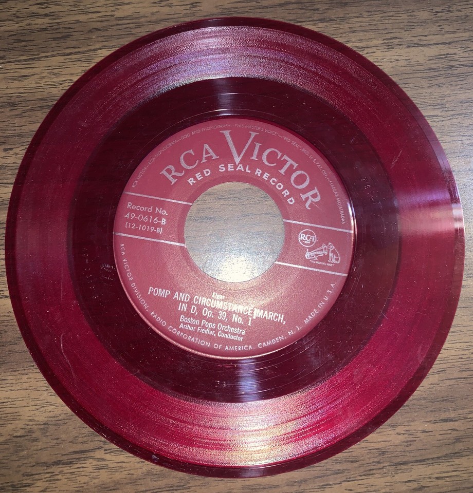 45 RPM BOSTON POPS Orchestra RCA POMP & CIRCUMSTANCE" March & Grand ...