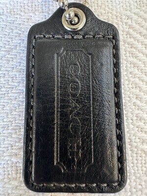 Coach Replacement 2.5” Hang Tag Brown Patent Logo Charm Keychain | eBay
