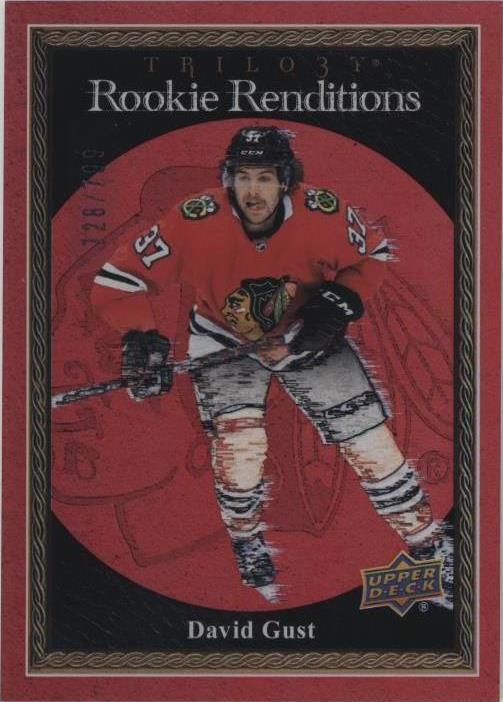 2023-24 Upper Deck Trilogy - Rookie Renditions David Gust #RR-9 Red ...