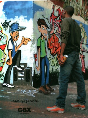 2004 PRINT AD - GBX SHOE AD - GRAFFITTI , SPRAY PAINT ART | eBay