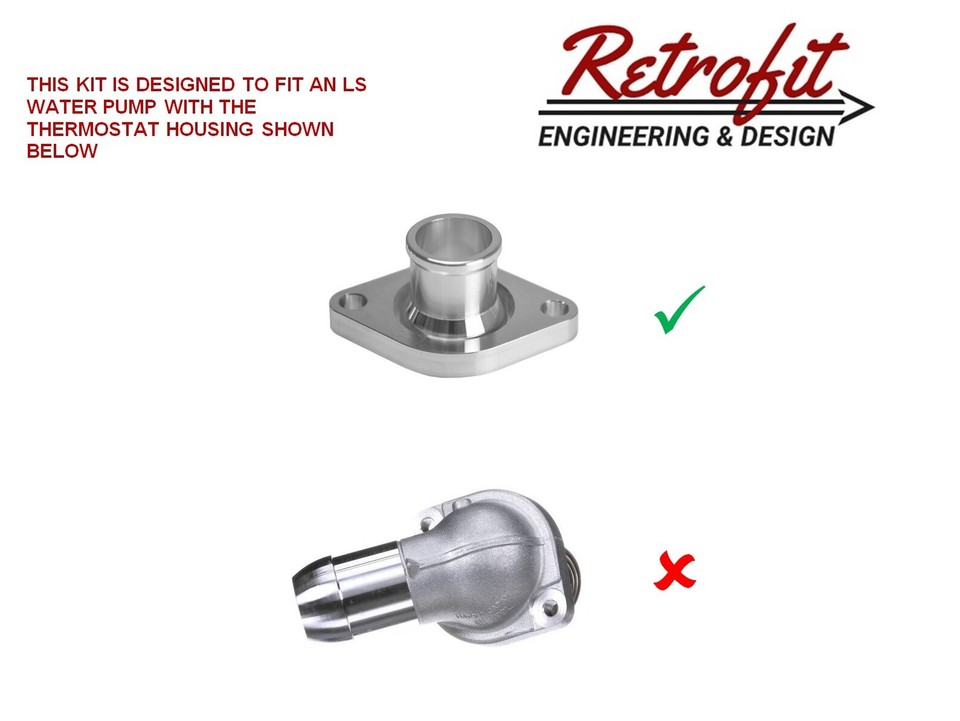 Universal LS Swap Lower Radiator Hose With Coupling LS1 LS2 LS3 5.3 6.0 ...