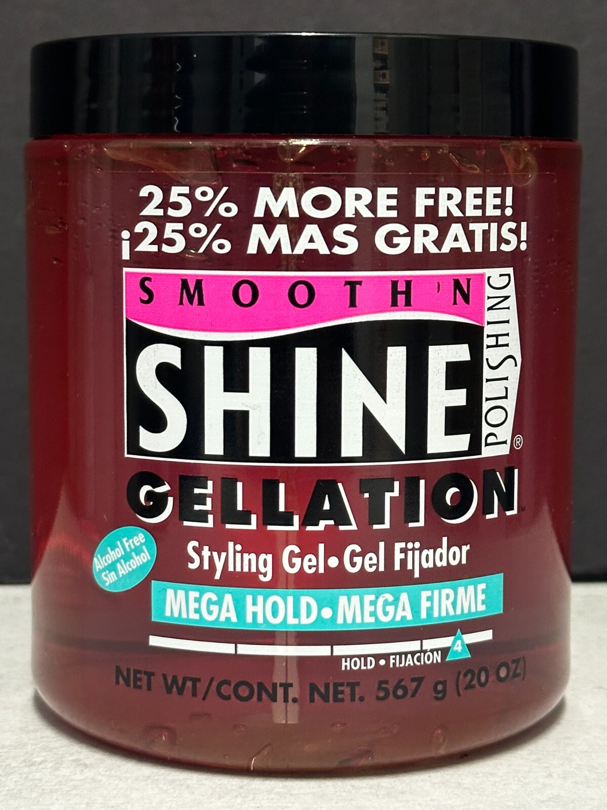 Smooth 'N Shine Polishing Gellation Styling Gel Mega Hold Alcohol Free ...