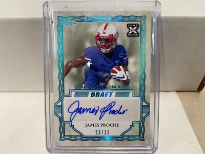 2020 Leaf Ultimate Draft James Proche XRC 23/25 RC Auto Card #3406 | eBay