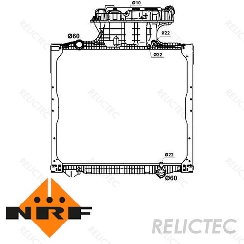 Coolant Radiator 58277 for MAN 81061016482 81061016511 81061016519 ...