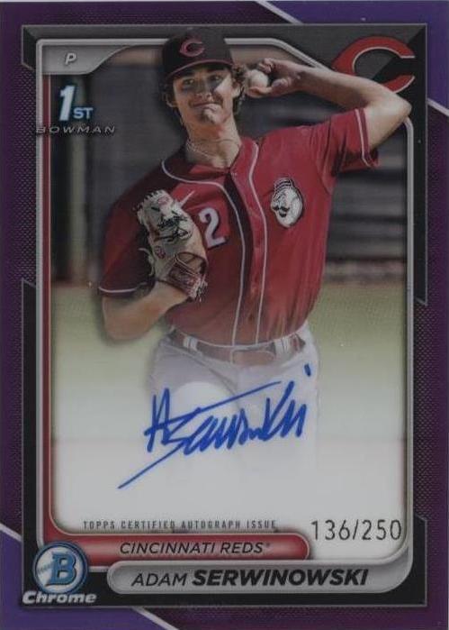 2024 Bowman Chrome - Prospect Autographs Adam Serwinowski #CPA-ASE ...