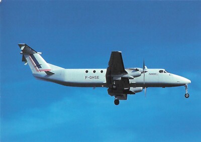 Postcard Airline FLANDRE AIR Beechcraft Beech 1900C Avimage CC7. | eBay