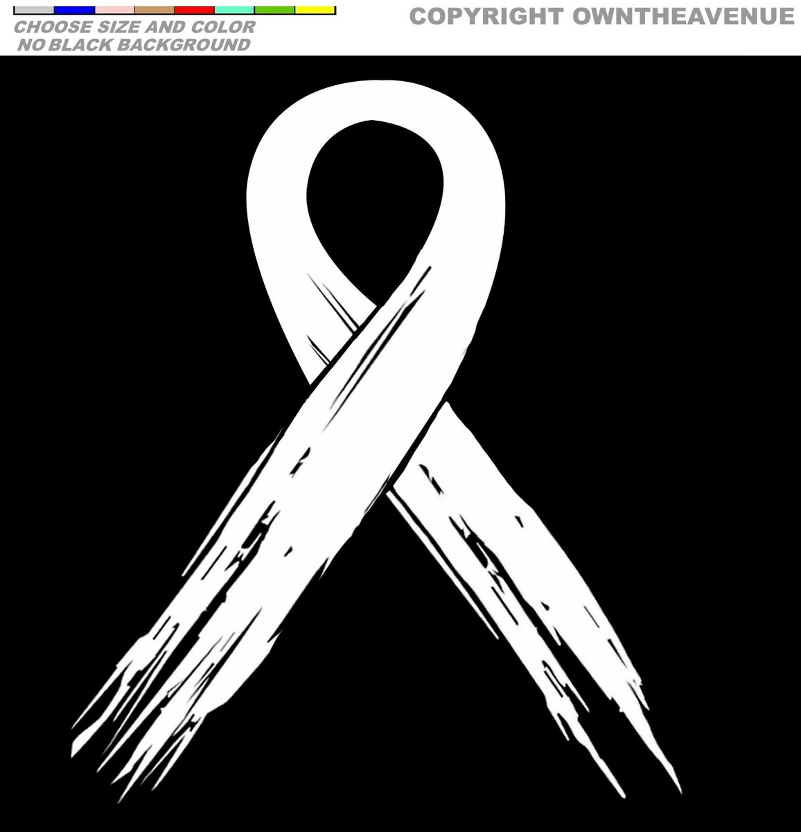 Cancer Ribbon Clipart Black And White