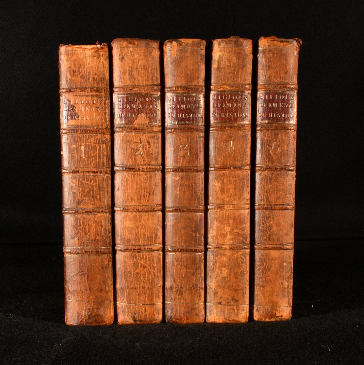 1778-1779 5Vol Elements of General History Claude François Xavier ...
