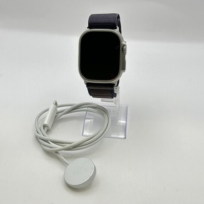 Apple Watch (Ultra 2) 49mm Natural Titanium w/ Indigo Alpine Loop (LTE ...