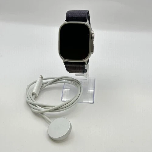 Apple Watch (Ultra 2) 49mm Natural Titanium w/ Indigo Alpine Loop (LTE ...