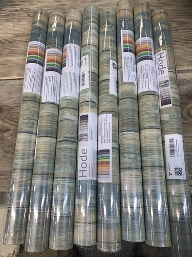 8 Rolls Beach Hut Wood Effect Fablon Wallpaper Blue 44cm X 200cm ...