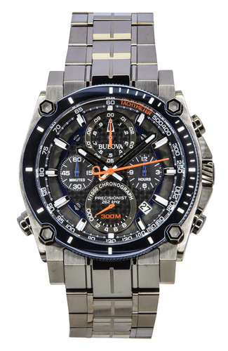 Bulova Precisionist 98B343 Chronograph Men’s Stainless Steel Quartz ...