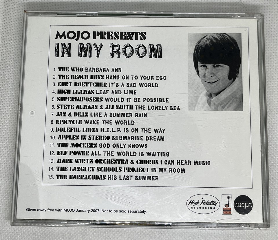 mojo presents in my room Promo Give Away cd Tribute To Brian Wilson ...