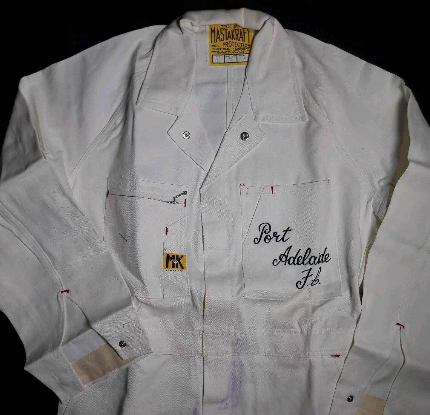 Vintage AFL Port Adelaide Football Club Overalls MAGP… - Gem