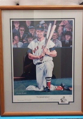 TED WILLIAMS SIGNED AUTOGRAPHED GEORGE WRIGHT LIMITED EDITION POSTER ...