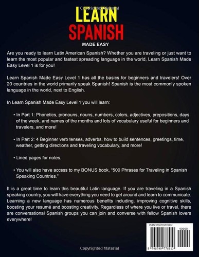 Learn Spanish Made Easy Level 1 A Beginner’s guide to basic grammar ...