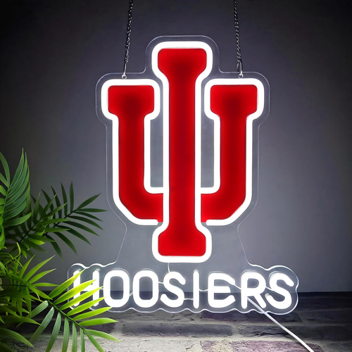 Football IU Neon Sign Hoosier Neon Signs LED Lights USB Powered ...
