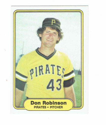 Don Robinson Pittsburgh Pirates #495 Fleer 1982 #Baseball Card | eBay