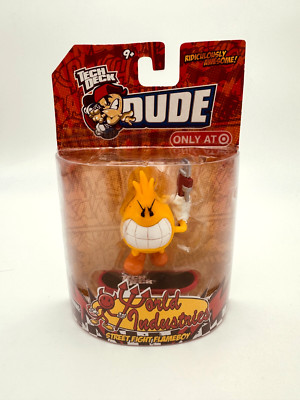 Tech Deck Dude Street Fight Flameboy Skater Vtg Punk 1st Series In Box ...