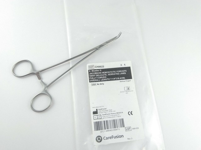 V. Mueller CH8622 Jacobson Hemostatic Forceps Serrated Jaws Fully ...