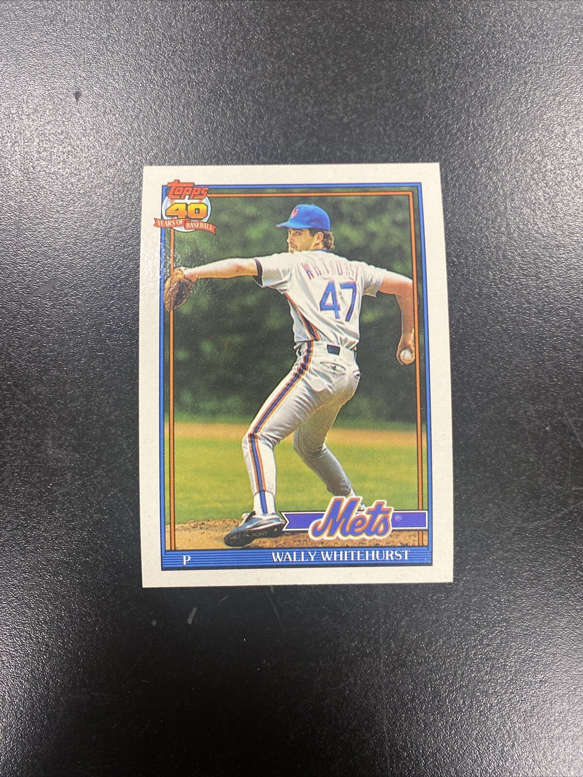 1991 Topps # 557 WALLY WHITEHURST New York Mets Great Card! | eBay