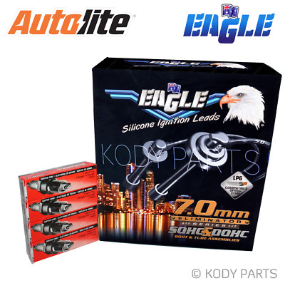IGNITION LEADS & AUTOLITE SPARK PLUGS -for Ford Laser KE 1.6L Turbo ...