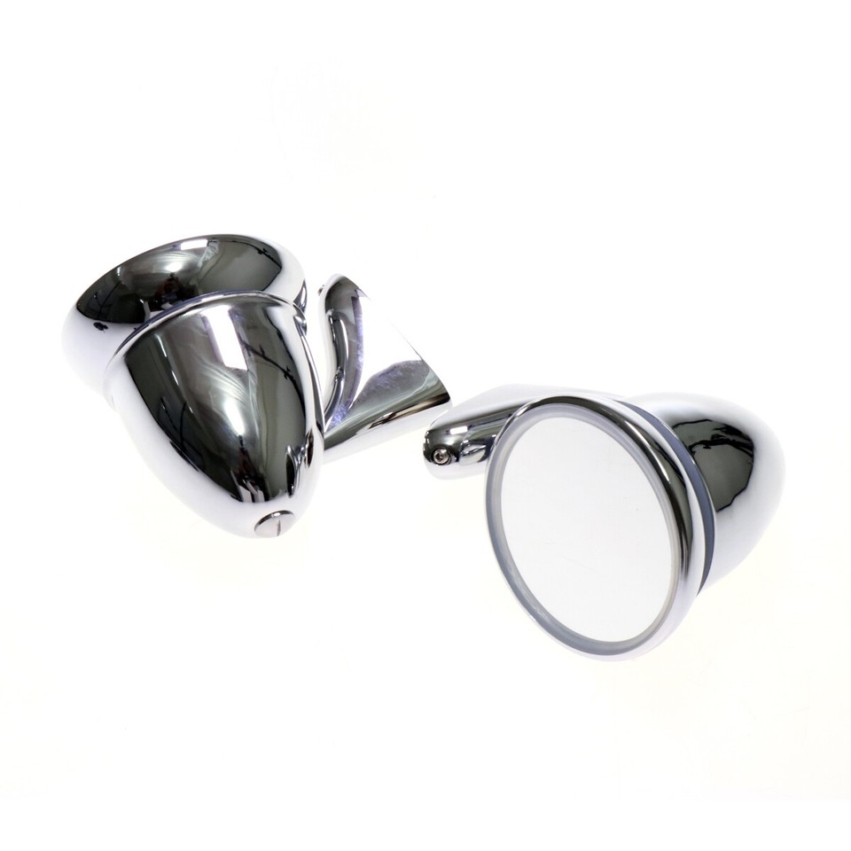 Talbot Classic Vintage Style Chrome Bullet Fender or Door Mount Side ...