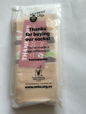 McDonald's McHappy Day Australia Unisex Adult Silly Socks 2022 Burgers ...