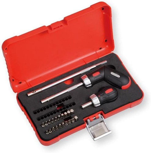 tone (TONE) ratchet driver set RDS20 bit insert & 6.35mm (1/4) red ...