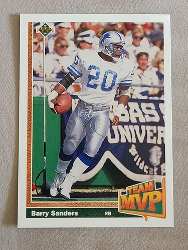 Barry sanders 1991 Upper Deck Team MVP 458 | eBay