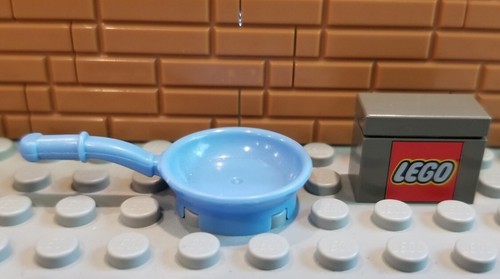 Lego Friends Medium Blue Minifigure Accessory, Frying Pan Kitchen Piece ...