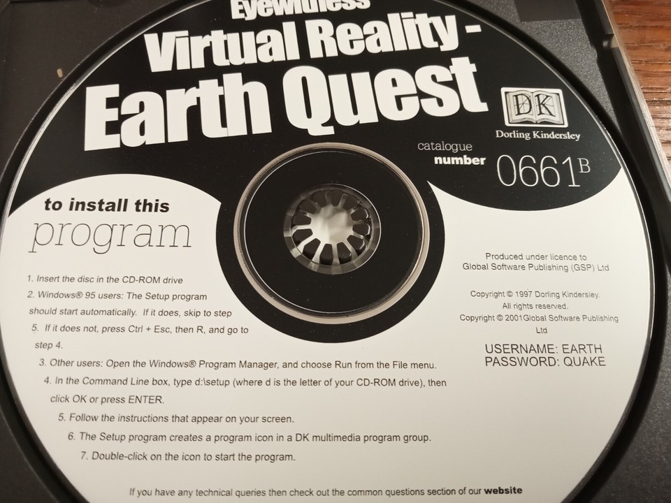 Earth Quest CD ROM Dk Publishing | eBay