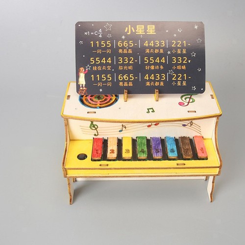 Kids DIY Electric Piano Model Making Set Developmental Toy Technology ...