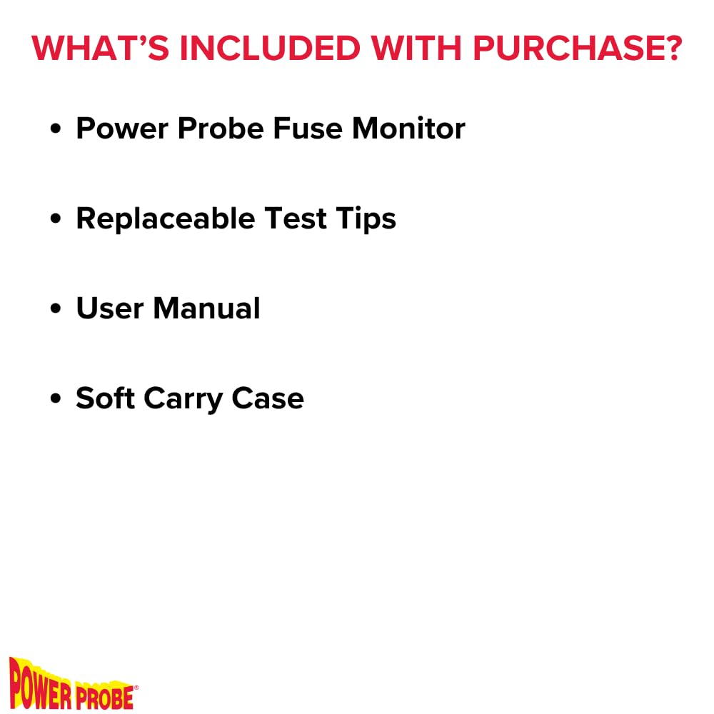 Power Probe PPFUSE Fuse Monitor - Circuit Tester for Mini, Maxi & ATC ...