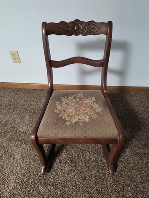 1940's Tell City Chair Company Mahogany Duncan Phyfe sewing rocker | eBay