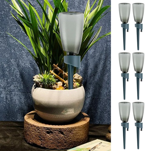 6Pcs Self Watering Spikes Plant Auto Irrigation Watering Drip System ...