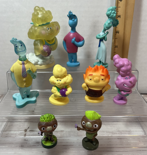 Lot Disney Pixar Elemental Figures Cake Topper Toys Wade Ember Clod ...