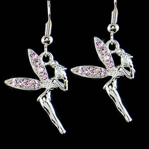 Violet Fée Clochette Avec Cristal Swarovski Tinker Fairy Ange Pixie ...