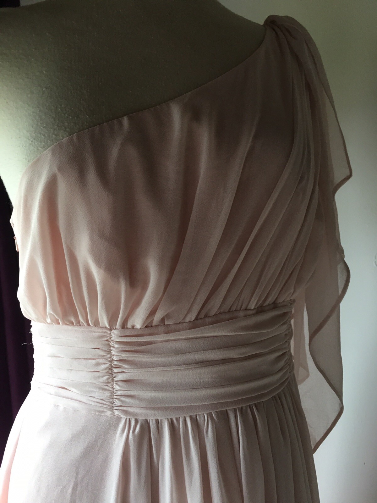 Debut By Debenhams Pink Shell Prom Evening Party Bridesmaid Dress Long ...