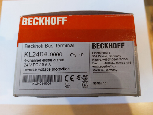 Beckhoff 7 St. 4-Kanal-Digital-Ausgang, 24 V DC, 0,5 A, KL2404 | eBay