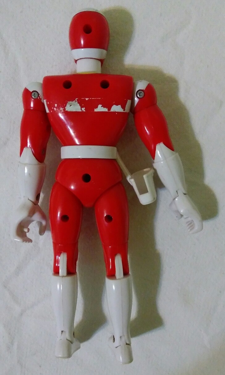 2000 Power Rangers In Space 8" Red Astro Armor Action Figure CLEAN VERY ...