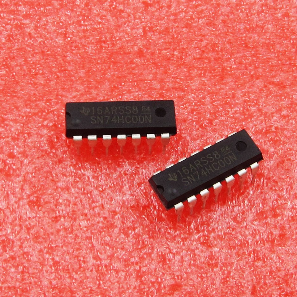 10PCS SN74HC00N 74HC00N IC QUAD 2-INPUT NAND GATE 14-DIP NEW GOOD ...