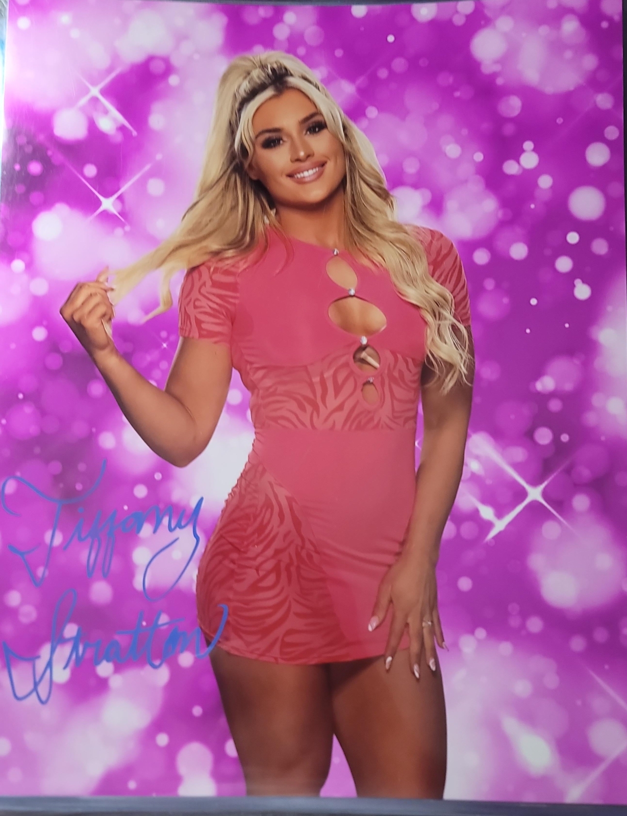 Tiffany Stratton (11x14 metallic) full signature WWE NXT autograph ...