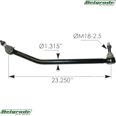 463.DS2253 Drag Link 23.250in C to C Chevrolet/GM 15943453 15790152 ...